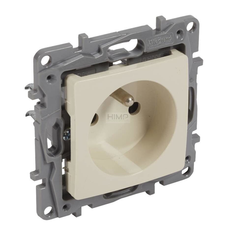 Niloe - Gniazdo 2P+Z 16 A - 250 V~ - bez przesłony, zaciski śrubowe ...