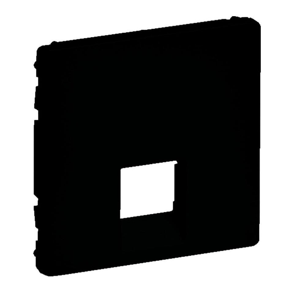 VALENA LIFE - Plakietka gniazda RJ11/RJ45 pojedyncza CZARNY Legrand ...